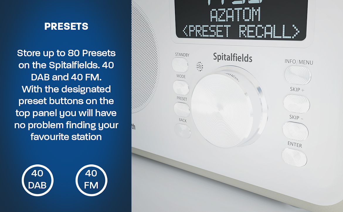 Spitalfields Retro DAB & FM Radio | Best of British Audio Electronics