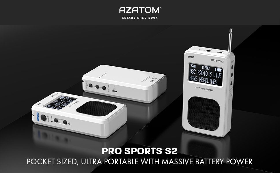 Pro Sports S2 Portable DAB & FM Radio | Best of British Audio Electronics