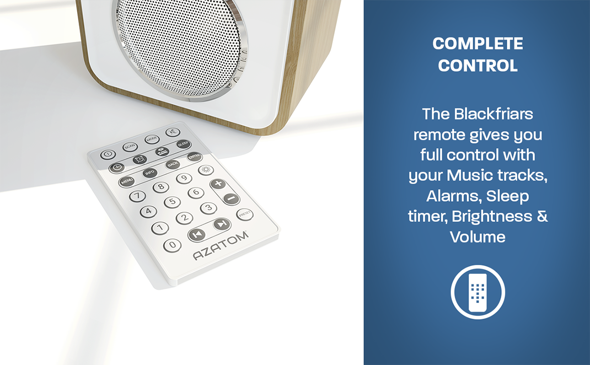 AZATOM Blackfrairs Portable DAB radio with Bluetooth | Best of British Audio Electronics